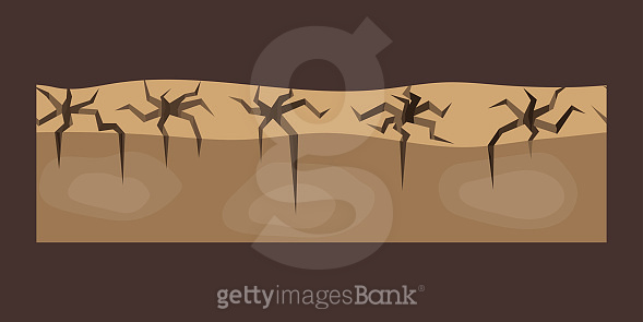 Cross section ground slice isolated some piece nature outdoor ecology ...