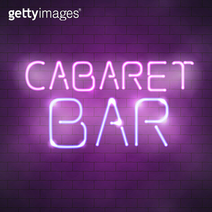 Cabaret bar neon sign on the brick wall (867902044) 일러스트, 무료 일러스트 - 게티이미지뱅크