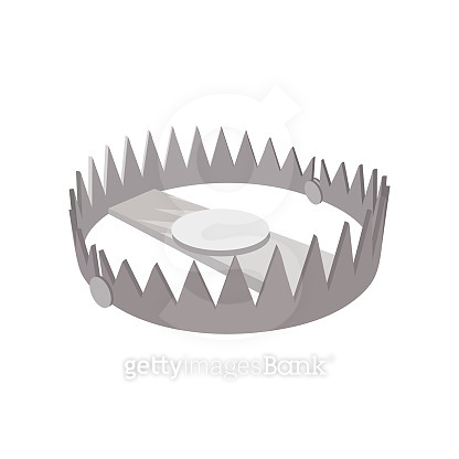 Bear trap cartoon icon 이미지 (638730378) - 게티이미지뱅크