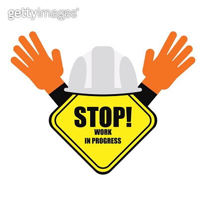 work in progress sign 이미지 (679456986) - 게티이미지뱅크