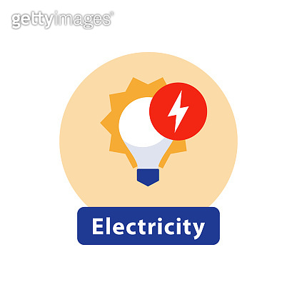 Energy efficient light bulb, high voltage sign, electricity services ...