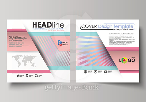 Business templates for square brochure, magazine, flyer, booklet or ...