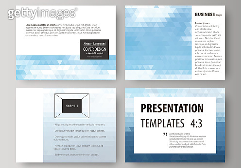 Presentation slide templates. Easy editable abstract vector layouts in ...