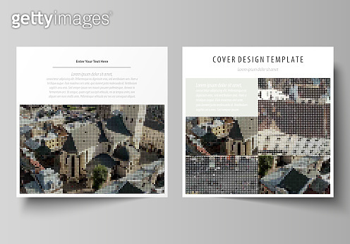Business templates for square design brochure, magazine, flyer, booklet ...