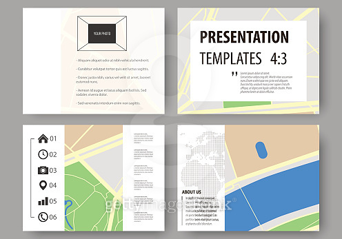 Set of business templates for presentation slides. Easy editable ...