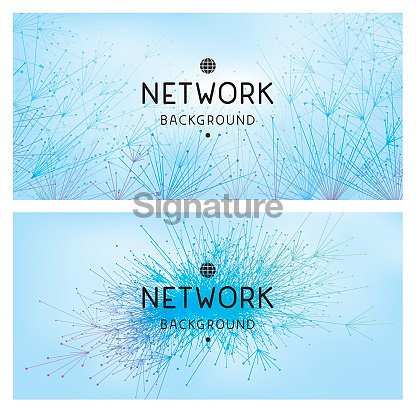 Abstract network banners 이미지 (684796570) - 게티이미지뱅크
