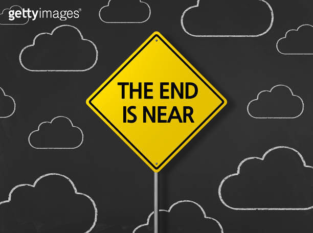 THE END IS NEAR - Business Chalkboard Background 이미지 (826179456) - 게티이미지뱅크