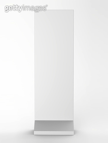 Outdoor Advertising POS POI Stand Banner Or Lightbox. Illustration ...