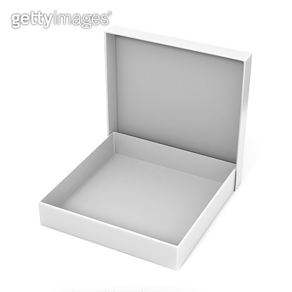 White Cardboard Package Blank Thin Packaging Box for mock up design and ...