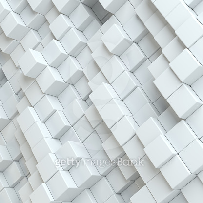 Abstract white blocks (653868846) - 게티이미지뱅크