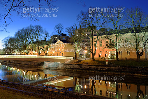 Embankment of river Aura in Turku, Finland 이미지 (639966682) - 게티이미지뱅크