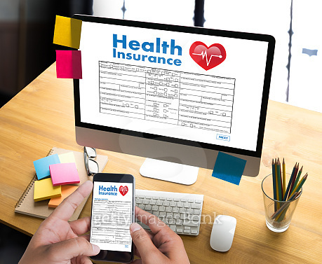 HEALTH INSURANCE Digital Application Concept health care 이미지 (658367282 ...