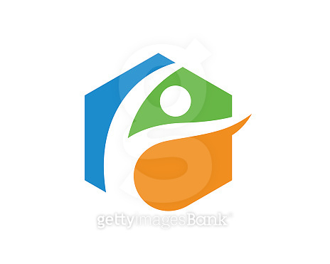 People Hexagonal Symbol Template Design Vector, Emblem, Design Concept ...