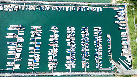 Topview Marine station Luxury yachts and private boats seaport in ...