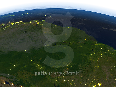 Amazon rainforest at night on planet Earth 이미지 (652487260) - 게티이미지뱅크