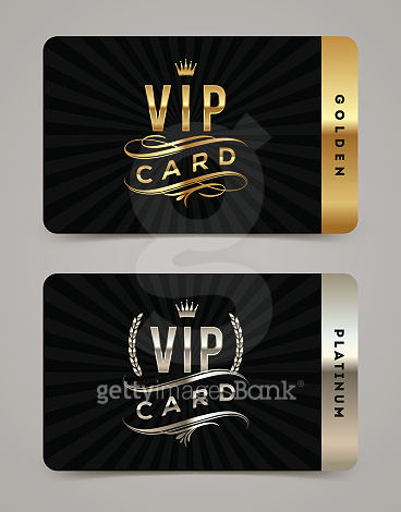 Golden and platinum VIP card template 이미지 (657816214) - 게티이미지뱅크