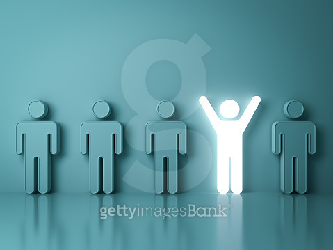 Stand out from the crowd and different creative idea concepts , One ...