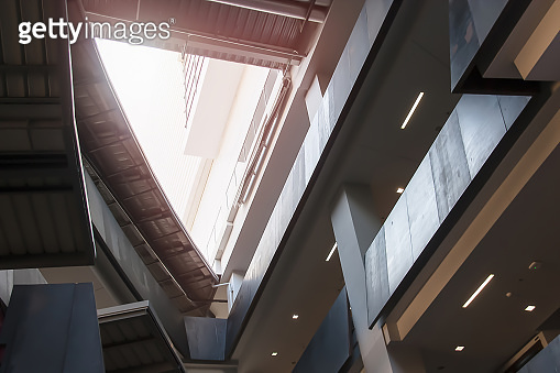 Interior architecture of Void that let sunlight sift through the ...