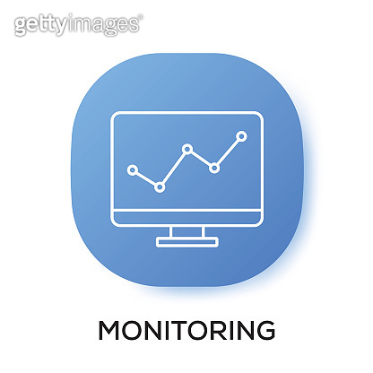 MONITORING APP ICON 이미지 (857345710) - 게티이미지뱅크