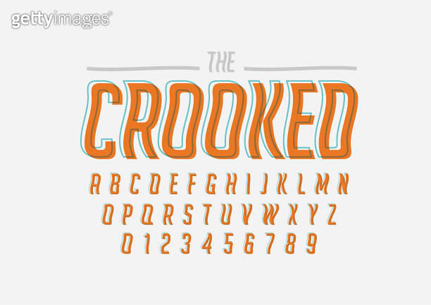 Crooked alphabet 이미지 (891434538) - 게티이미지뱅크