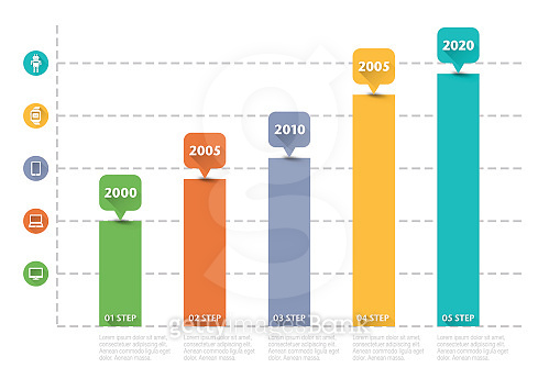 Business overview visualization. Graph Infographic data. Business ...