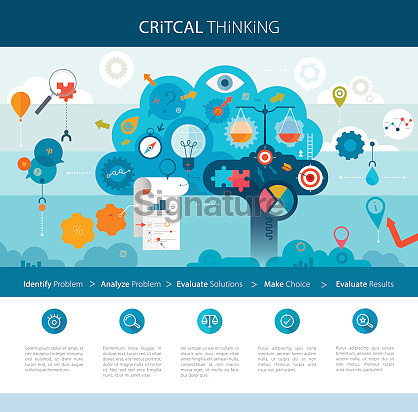 Brain Critical Thinking Infographics 이미지 (656737474) - 게티이미지뱅크