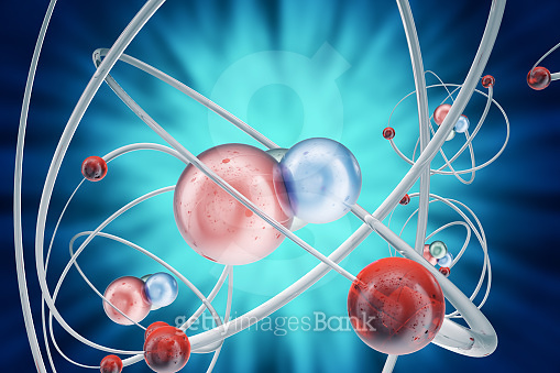 Atom background, shining nuclear model atoms and electrons. Physics ...