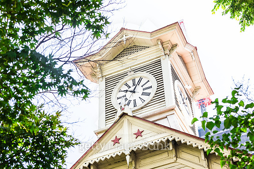 Clock Tower in Sapporo Hokkaido Japan (811211460) - 게티이미지뱅크