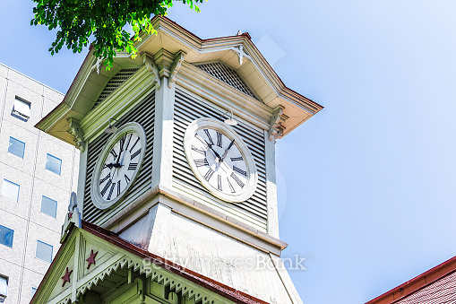Clock Tower in Sapporo Hokkaido Japan (811211254) - 게티이미지뱅크