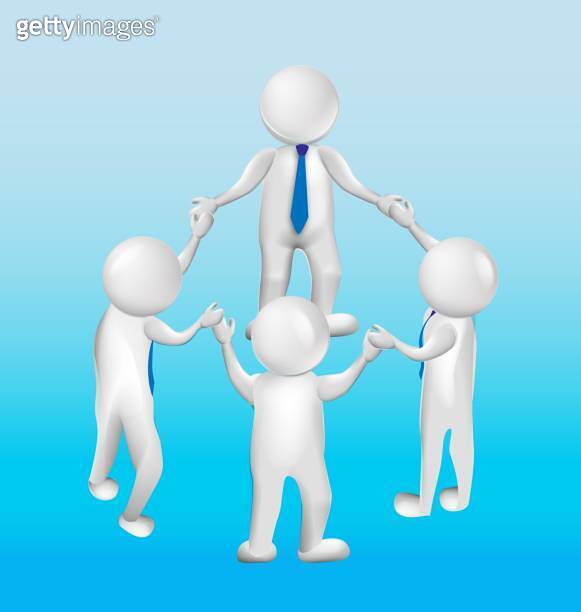 3D white people men teamwork holding hands (862087246) 일러스트, 무료 일러스트 ...