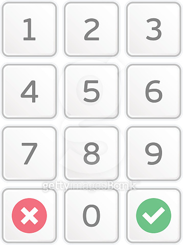 Keypad entry vector. (656019232) - 게티이미지뱅크