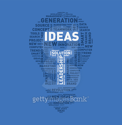 Vector word cloud of ideas light bulb 이미지 (641076564) - 게티이미지뱅크