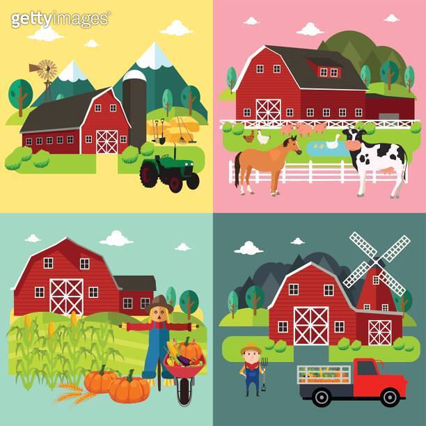 Farm Life Cliparts 이미지 (843932196) - 게티이미지뱅크