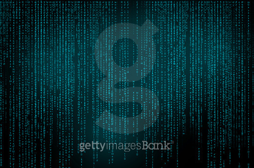 Abstract Technology Background Binary Computer Code Programming Coding Hacker Concept