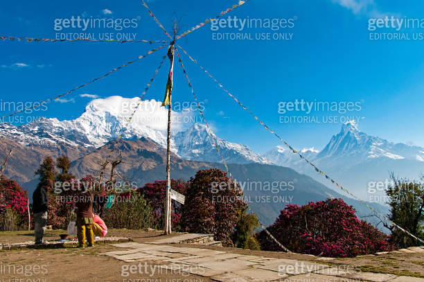 Beautiful View of Abnnapurna Mountain Range from Tadapani Village ...