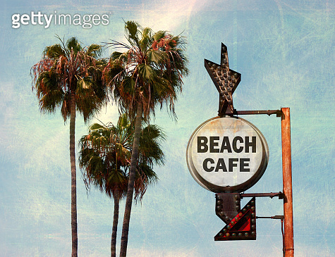 beach cafe sign (896433490) - 게티이미지뱅크