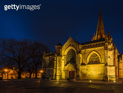 Cathedral church Notre Dame in Carentan,Normandy,France (638291548 ...