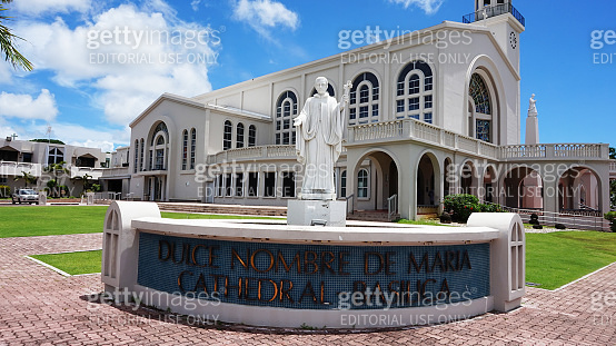 The front yard of a cathedral, the U.S. Guam 이미지 (847589968) - 게티이미지뱅크