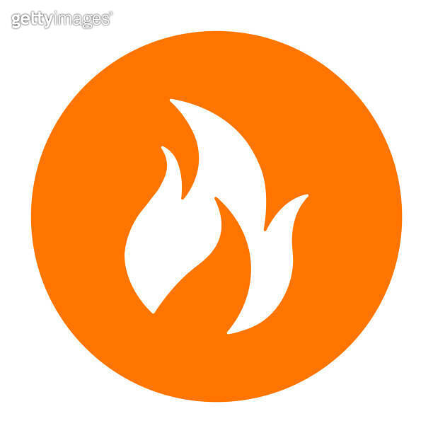 Abstract Fire Symbol On A Circle 이미지 (864704118) - 게티이미지뱅크