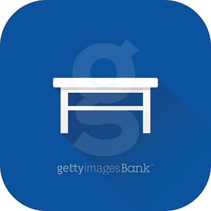 Coffee table icon. Vector. Flat design with long shadow. 이미지 (803619604 ...