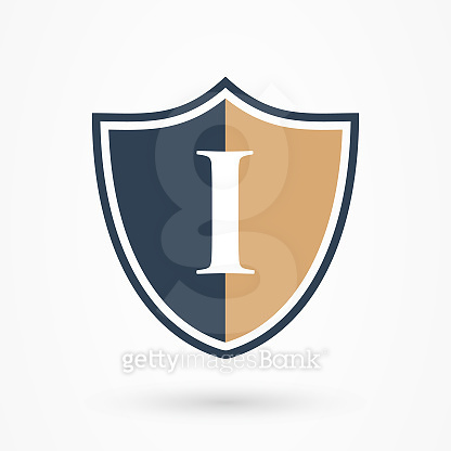 stylized letter i with shield icon icon (851920718) - 게티이미지뱅크