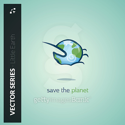 Little Earth - save the planet logo 이미지 (668722276) - 게티이미지뱅크
