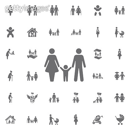 Family Icon. Set of family icons 이미지 (822137608) - 게티이미지뱅크