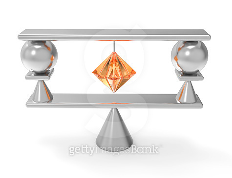 3D Isolated Metal Jewel Balance Abstract Spheres Shapes Scale Eq ...