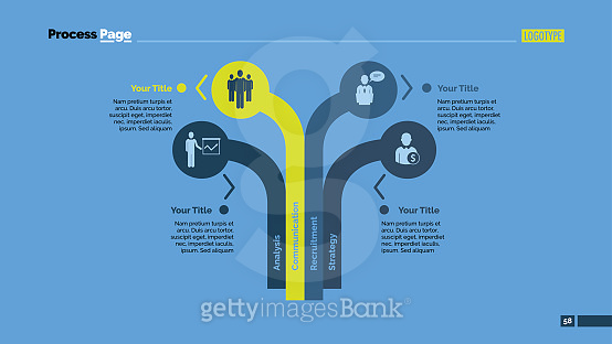 Four Steps Plan Slide Template 이미지 (650150694) - 게티이미지뱅크