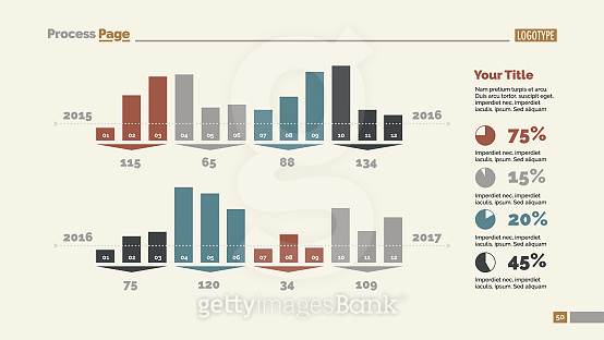 Four Groups of Bar Chart Columns Slide (670784522) 일러스트, 무료 일러스트, 아이콘 ...