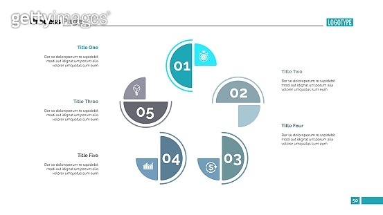 Cycle Chart With Five Elements Template 890180298 게티이미지뱅크