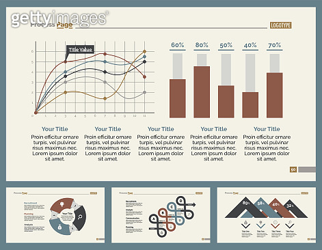 Four Statistics Slide Templates Set (814971840) - 게티이미지뱅크
