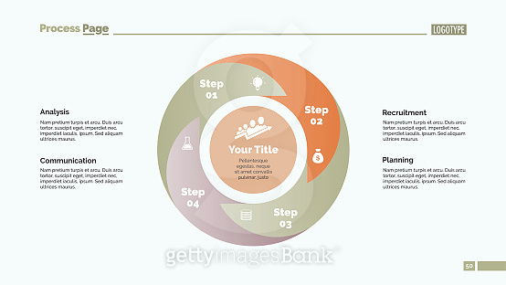 Four Steps Cycle Slide Template 이미지 (660602936) - 게티이미지뱅크