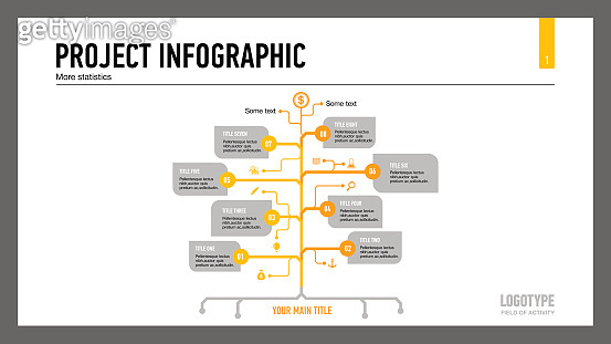 Eight Branch Tree Slide Template 이미지 (814998126) - 게티이미지뱅크